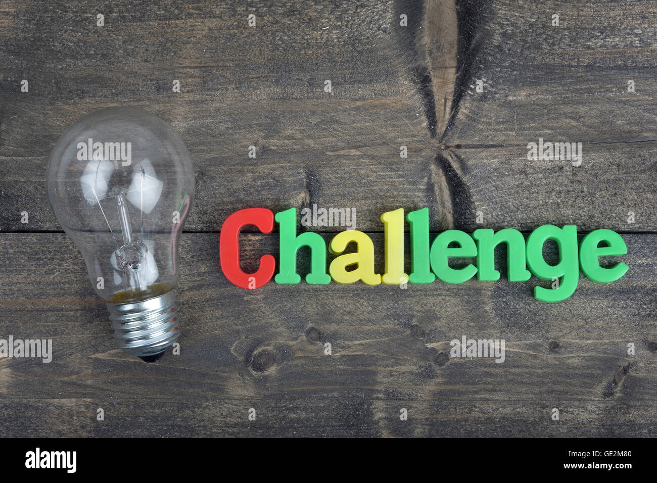 Challenge text on creative technology hi-res stock photography and ...