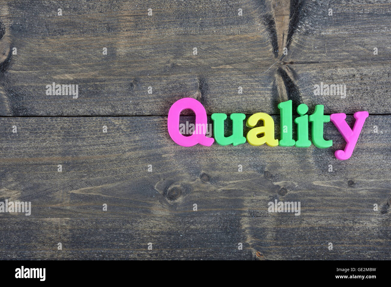 Quality word hi-res stock photography and images - Alamy