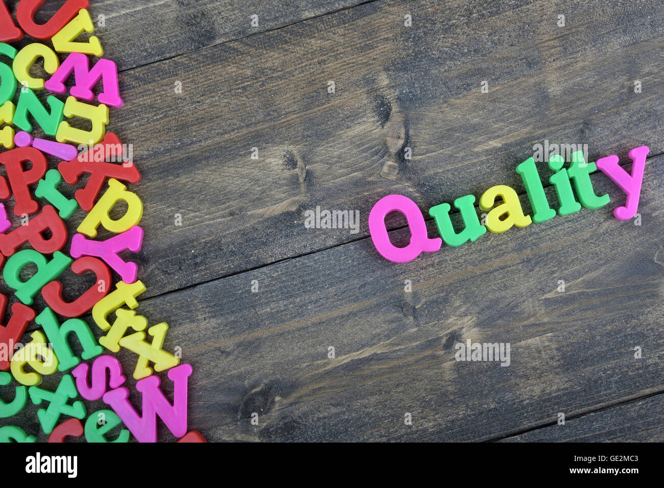 Quality word hi-res stock photography and images - Alamy