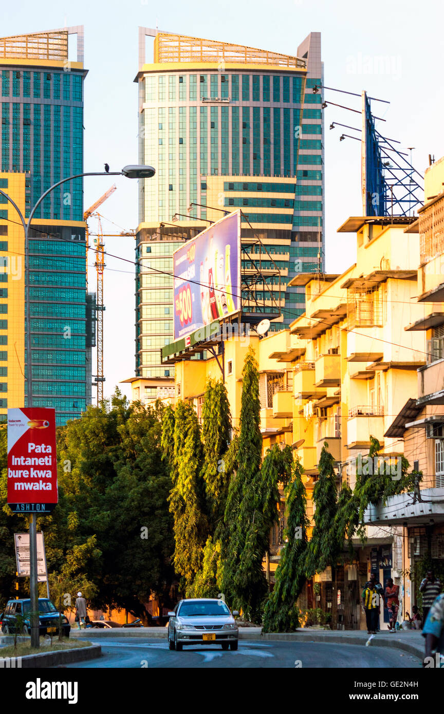 PSPF Towers and apartment blocks from Nyerere Road, Dar-es-Salaam ...