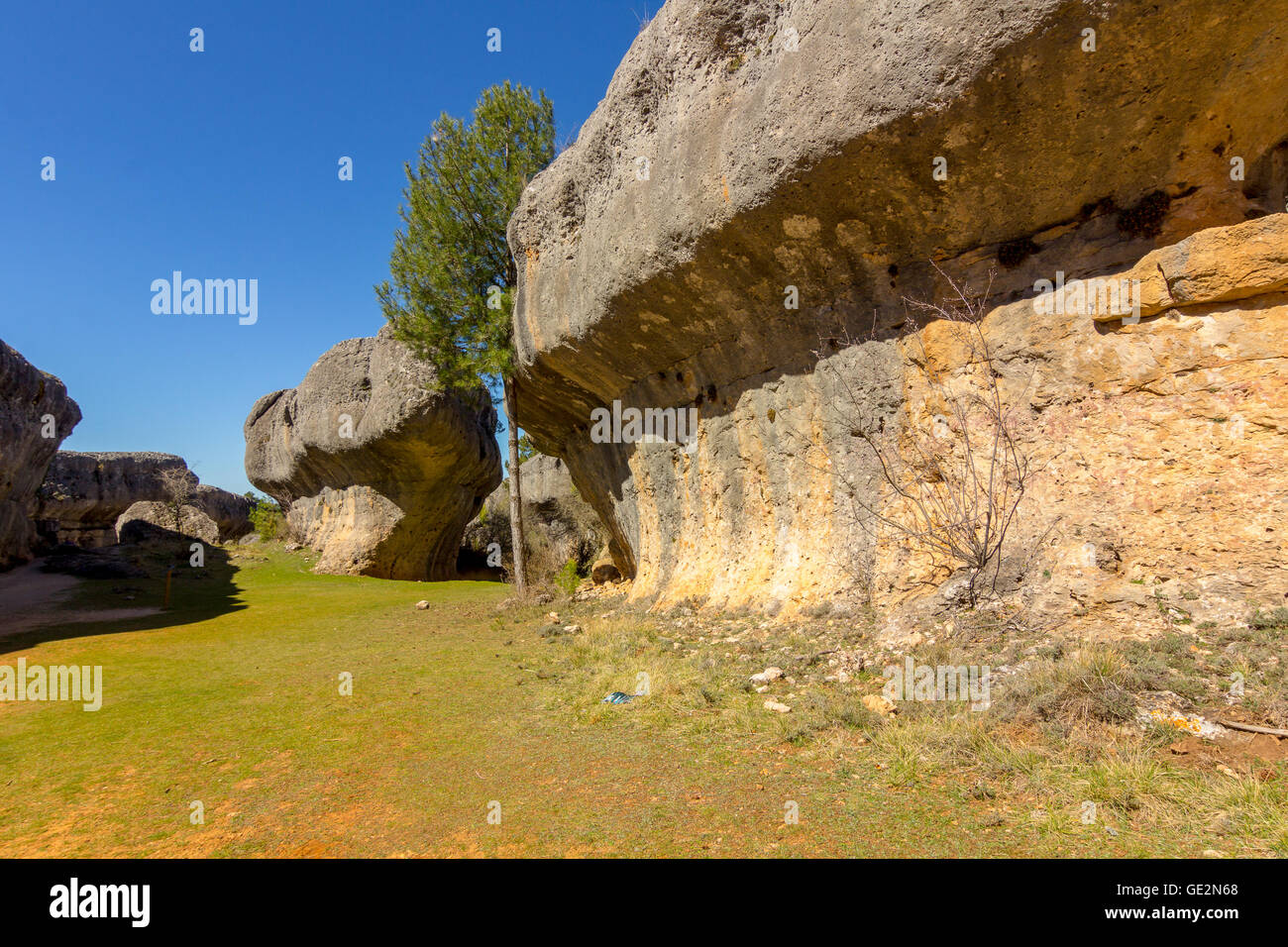 Rocks with capricious forms in the enchanted city of Cuenca, Spain ...