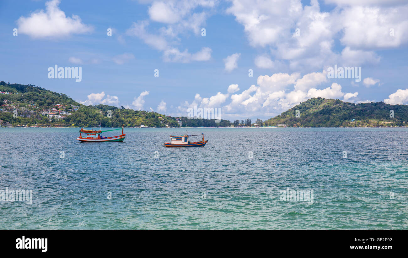 Fishing boat near island hi-res stock photography and images - Alamy