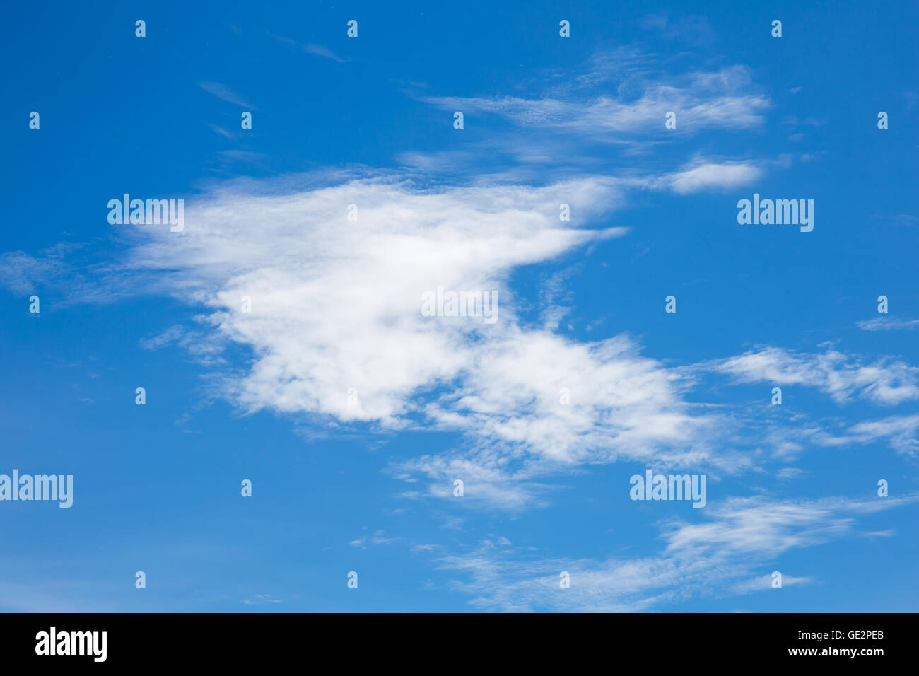blue sky background with wave clouds Stock Photo - Alamy