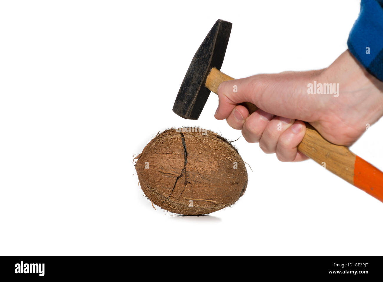 Breaks open a coconut hi-res stock photography and images - Alamy