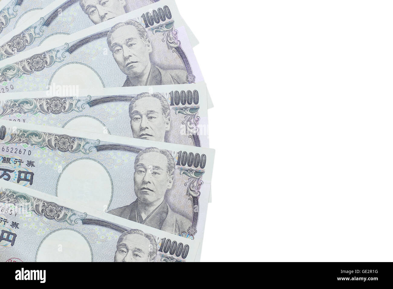 japanese yen on brown paper background Stock Photo - Alamy