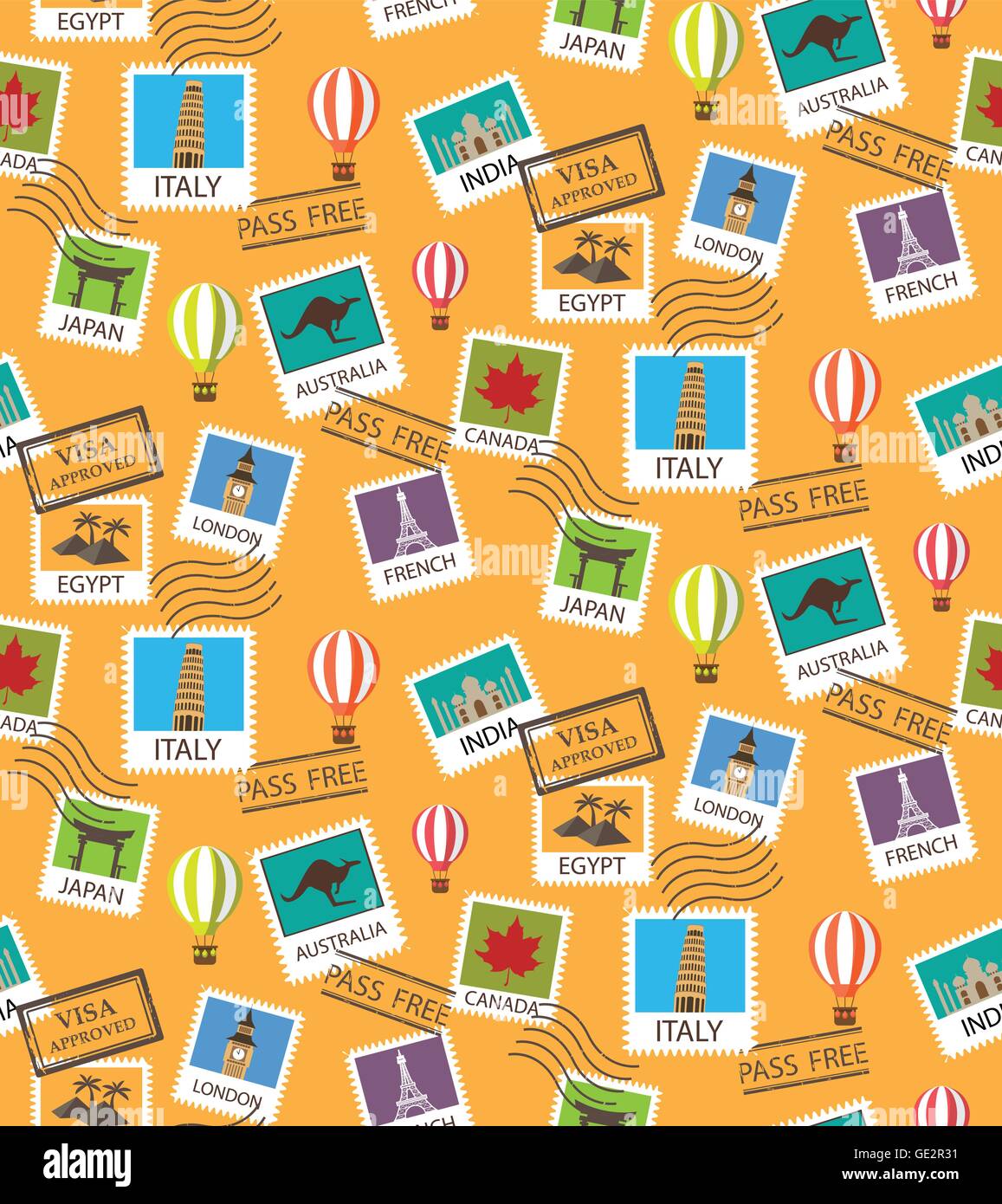 Bag luggage frame background Stock Vector Images - Alamy