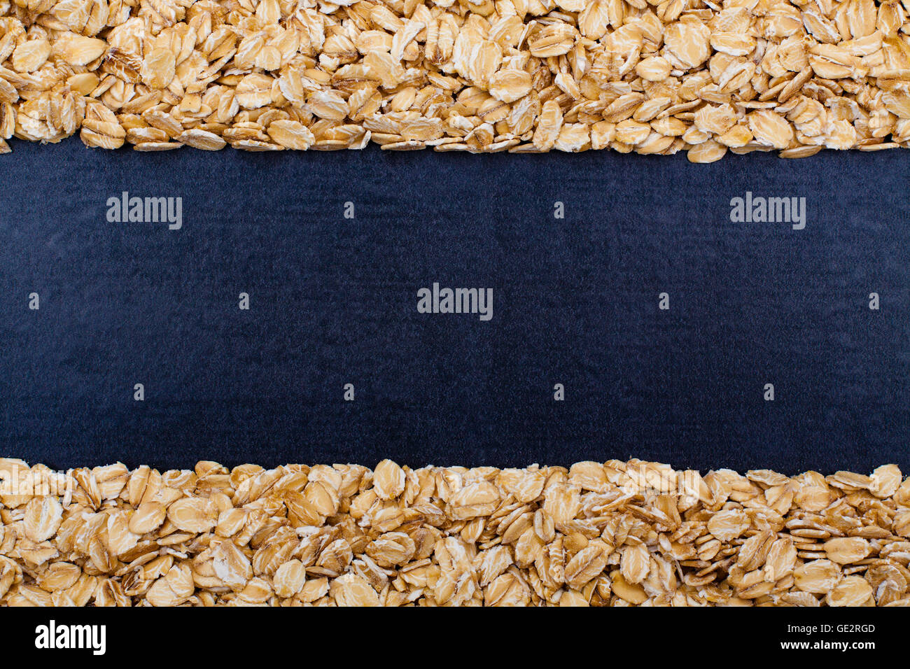 Oat frame grain background Stock Photo - Alamy
