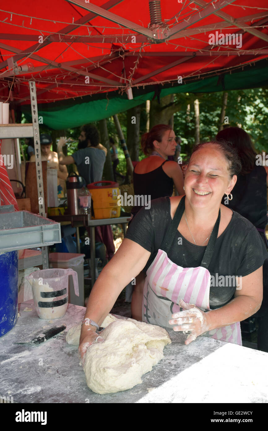 Pizza stall, Latitude Festival 2016, Henham Park, Suffolk, UK Stock ...