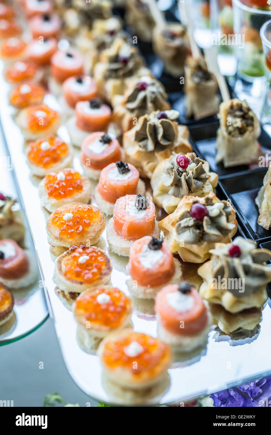 Snack canape hi-res stock photography and images - Alamy