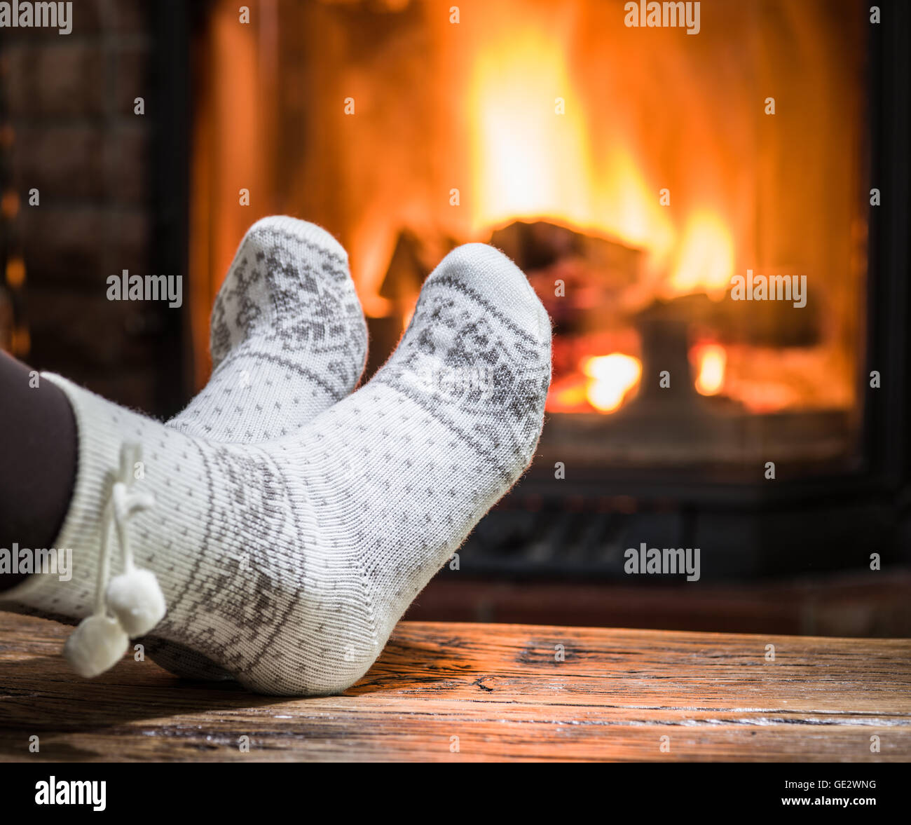 Feet girl socks hi-res stock photography and images - Alamy