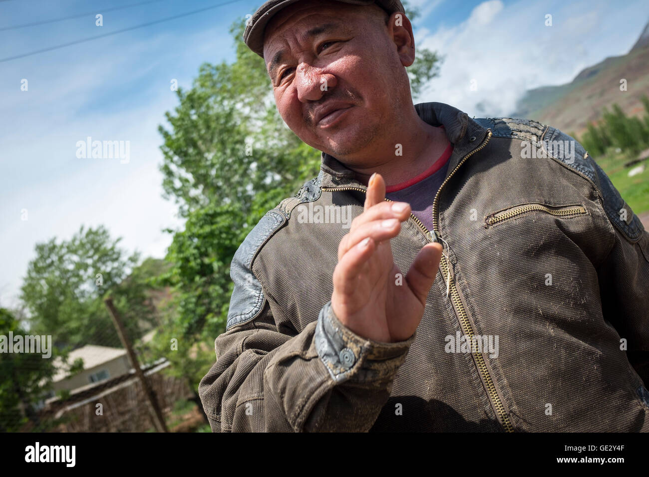 Mongul face features hi-res stock photography and images - Alamy