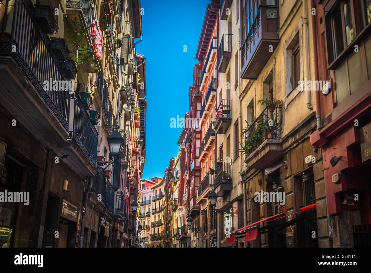Streets of Bilbao Spain Stock Photo - Alamy
