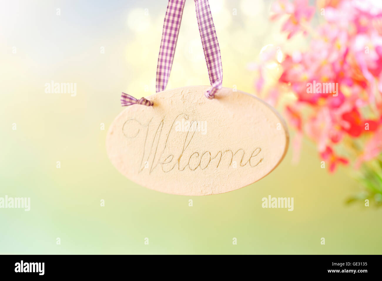 Welcome flower hi-res stock photography and images - Alamy