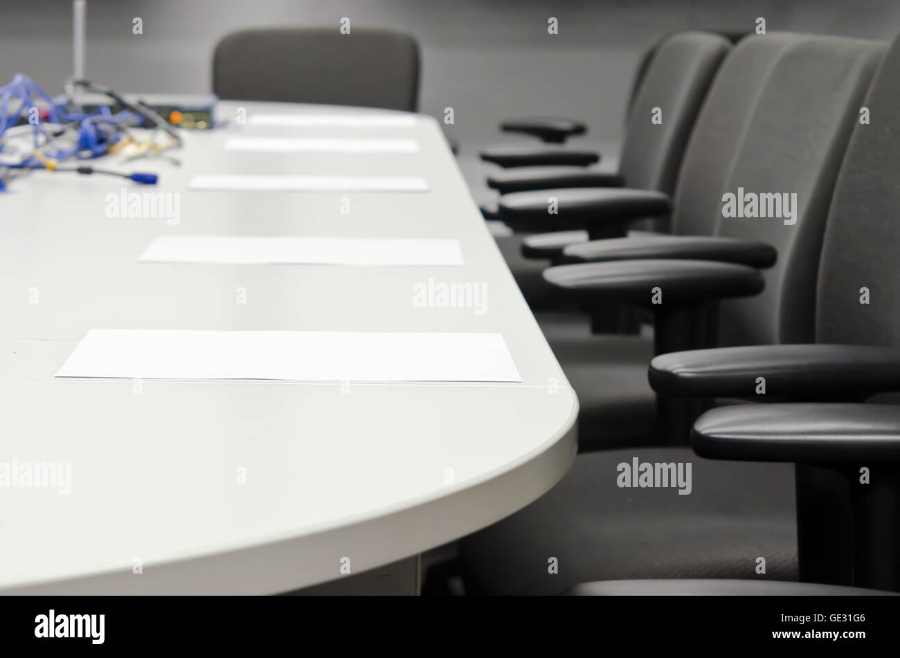Conference room preparation Stock Photo - Alamy
