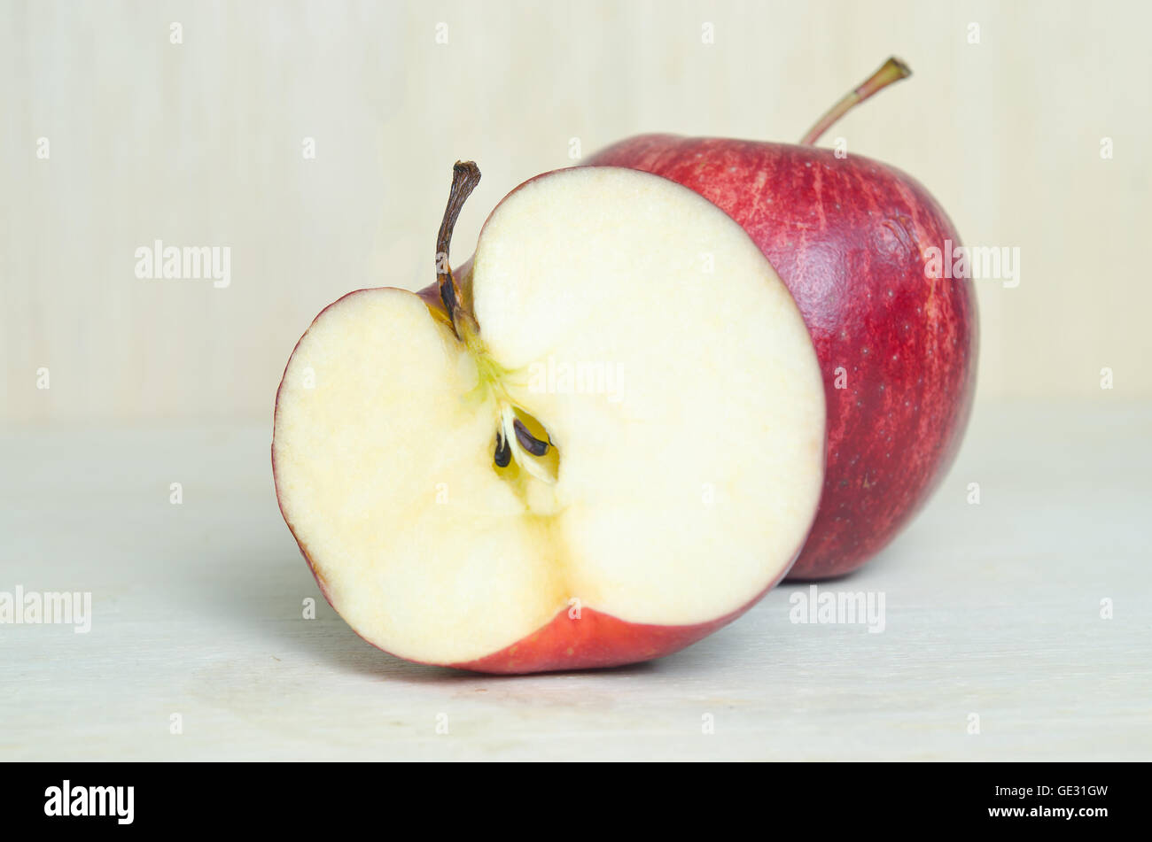 Apple fruit isolated on white background Stock Photo - Alamy