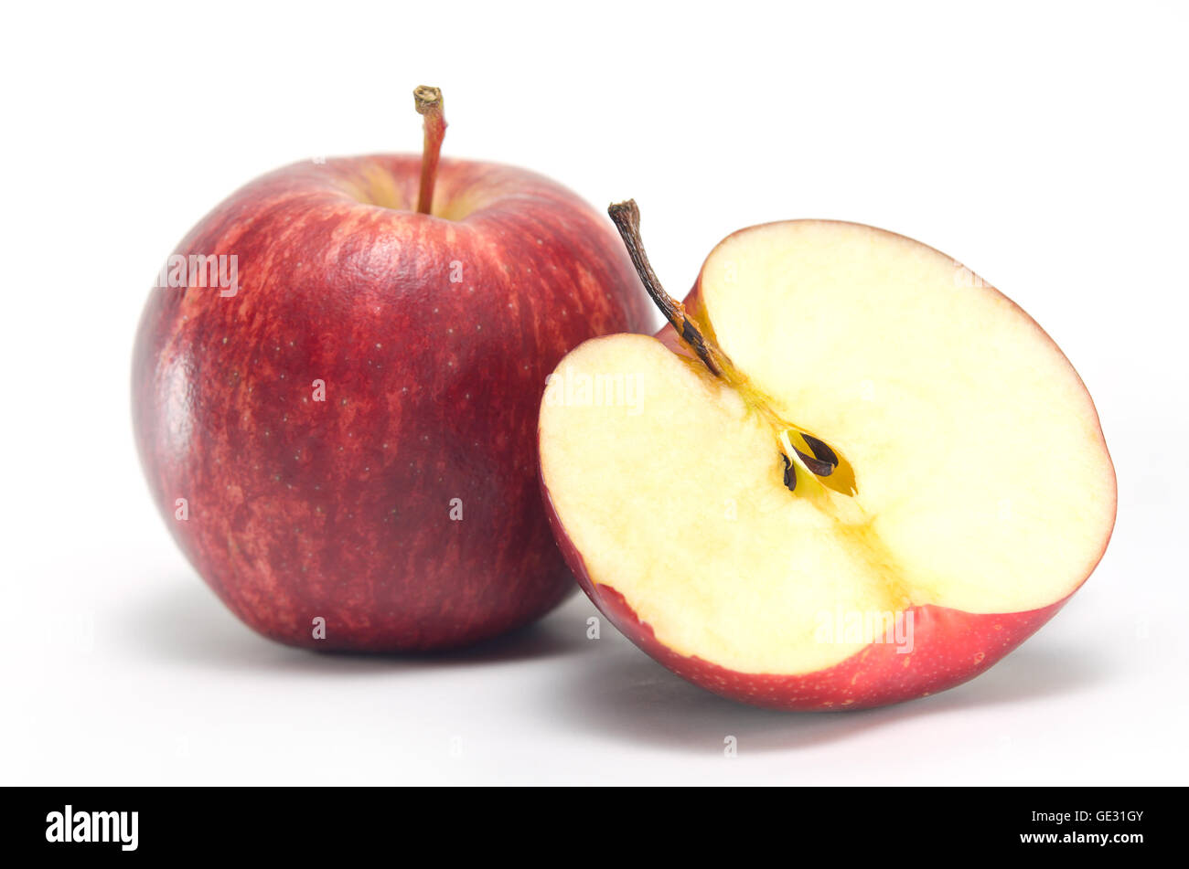 Apple fruit isolated on white background Stock Photo - Alamy