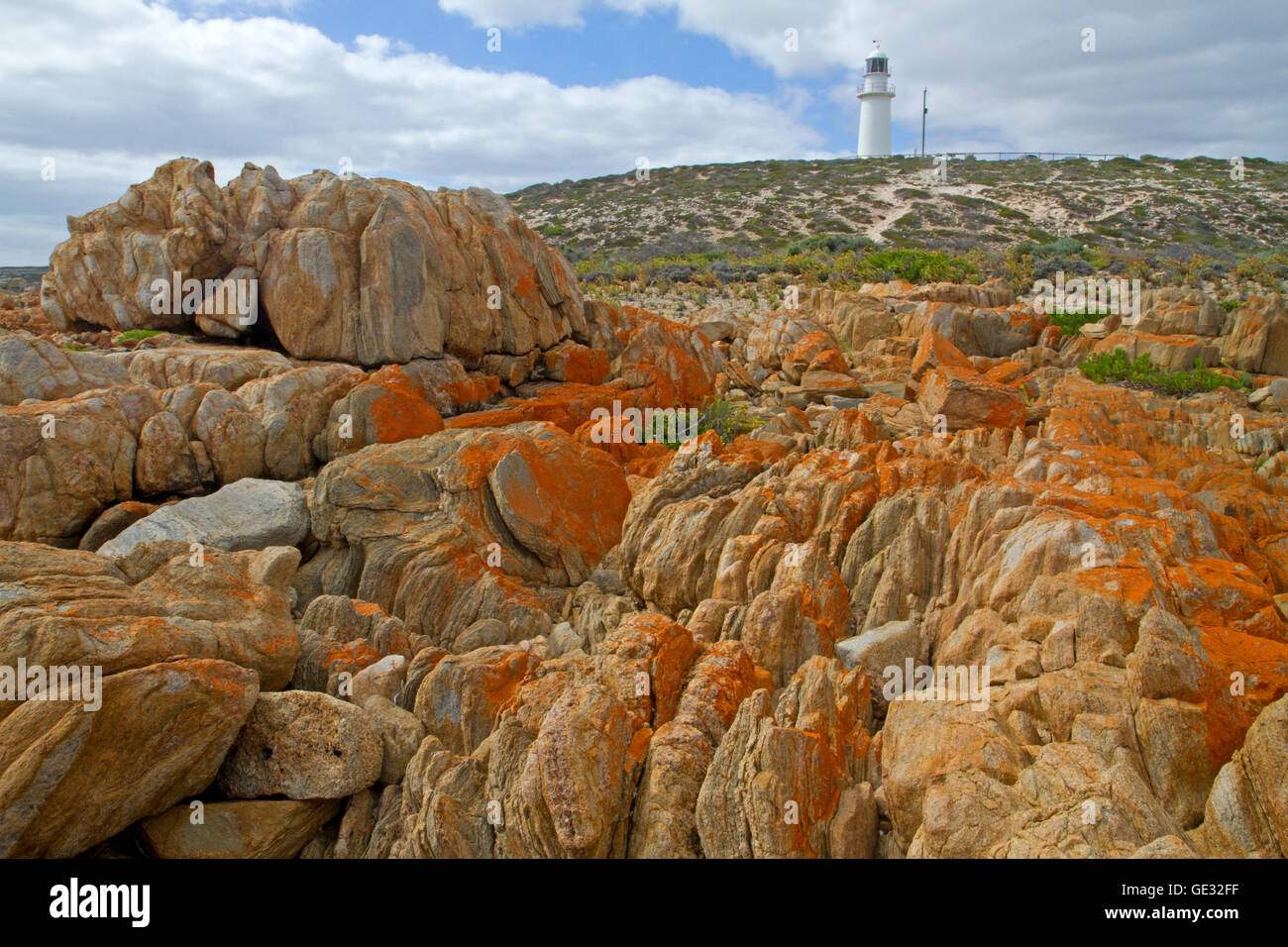 Corny Point Lighthouse on the Yorke Peninsula Stock Photo - Alamy