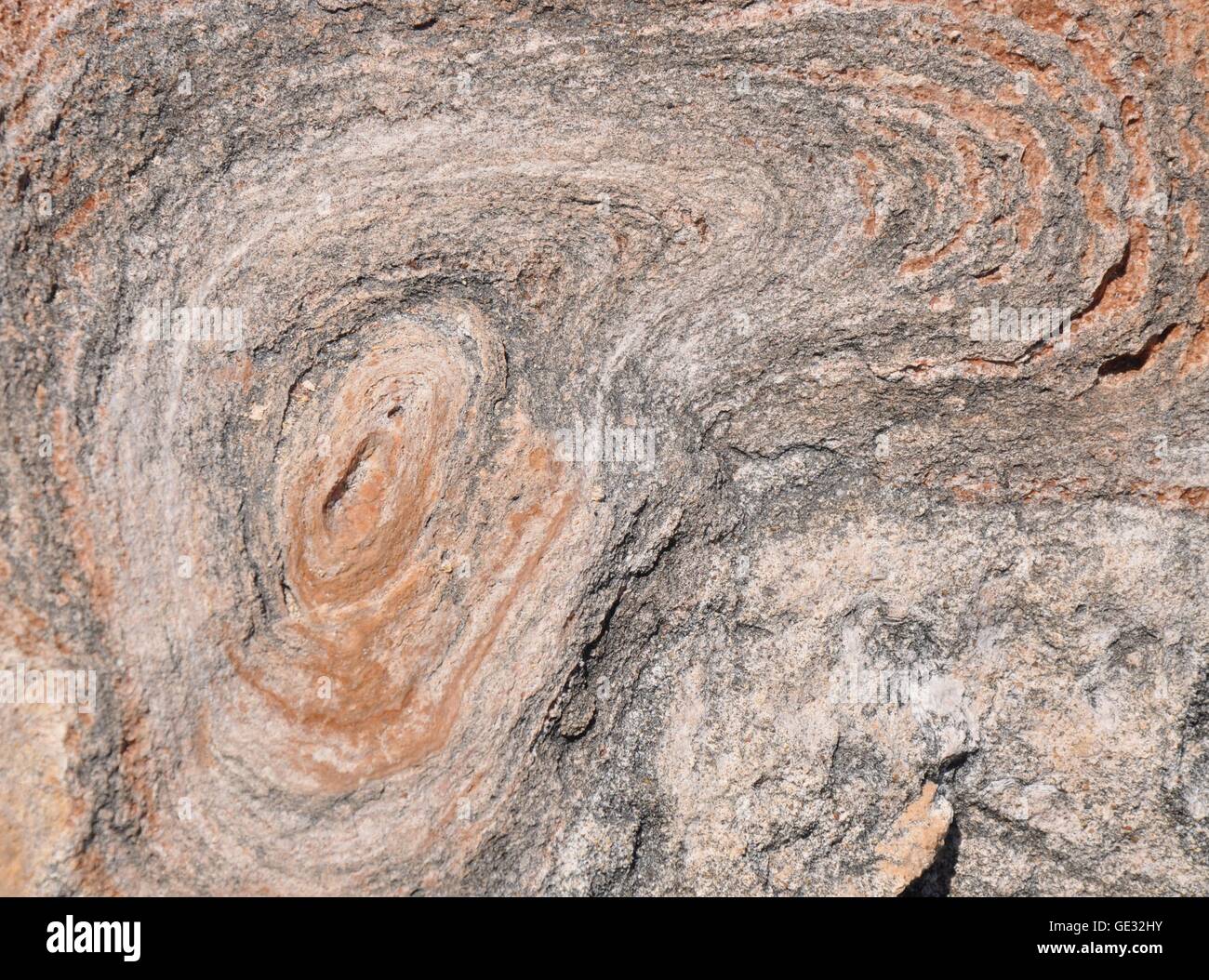 Closeup of the unique textures and patterns of the coastal limestone ...