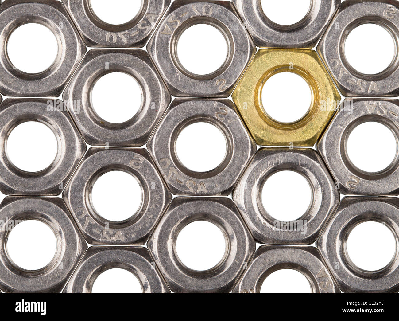 Screw nuts background Stock Photo - Alamy