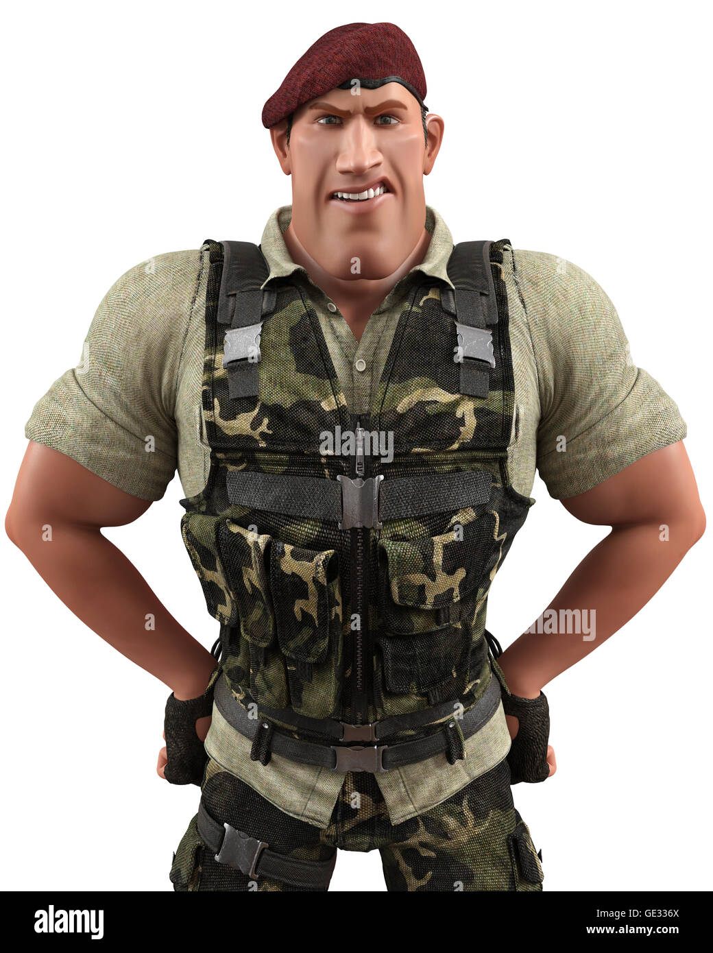 war soldier cartoon Stock Photo - Alamy