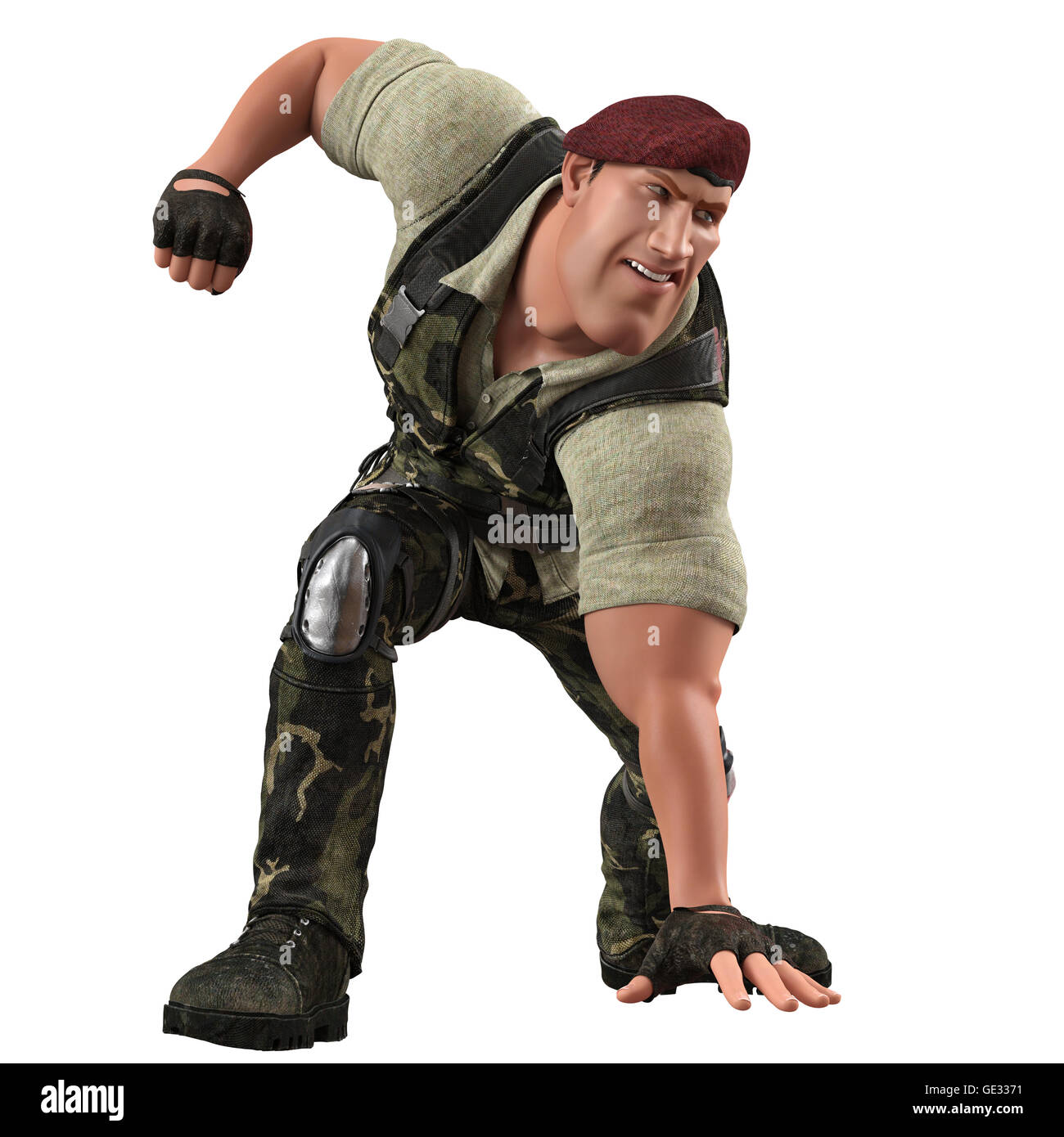 war soldier cartoon Stock Photo - Alamy