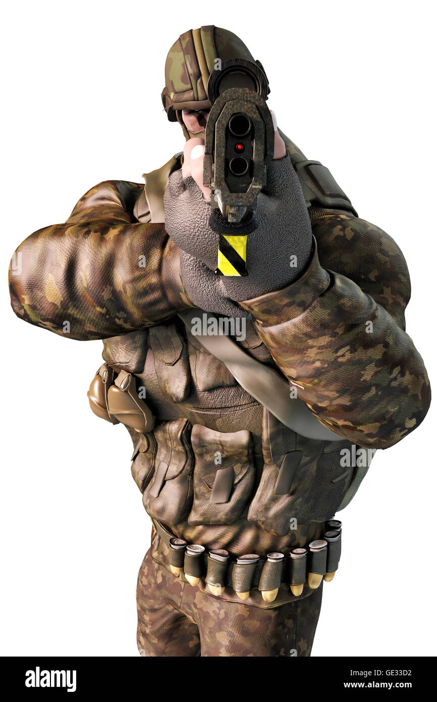 war soldier cartoon Stock Photo - Alamy