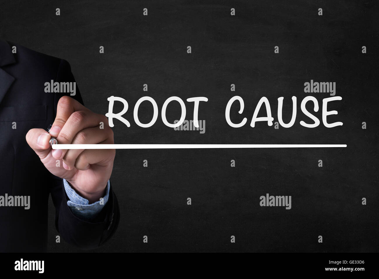 Root cause analysis businessman drawing hi-res stock photography and ...