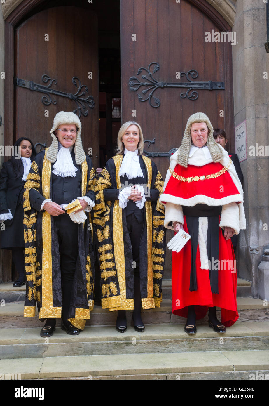 Liz Truss,Justice secretary,is sworn in as The Lord Chancellor at the ...