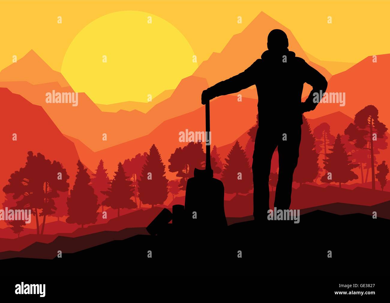 Load of firewood Stock Vector Images - Alamy