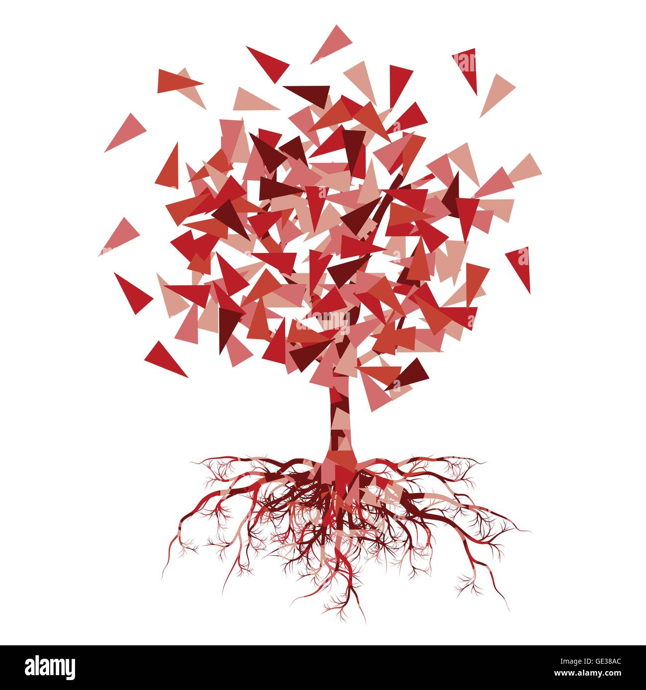 Autumn abstract vector background tree for poster Stock Vector Image ...