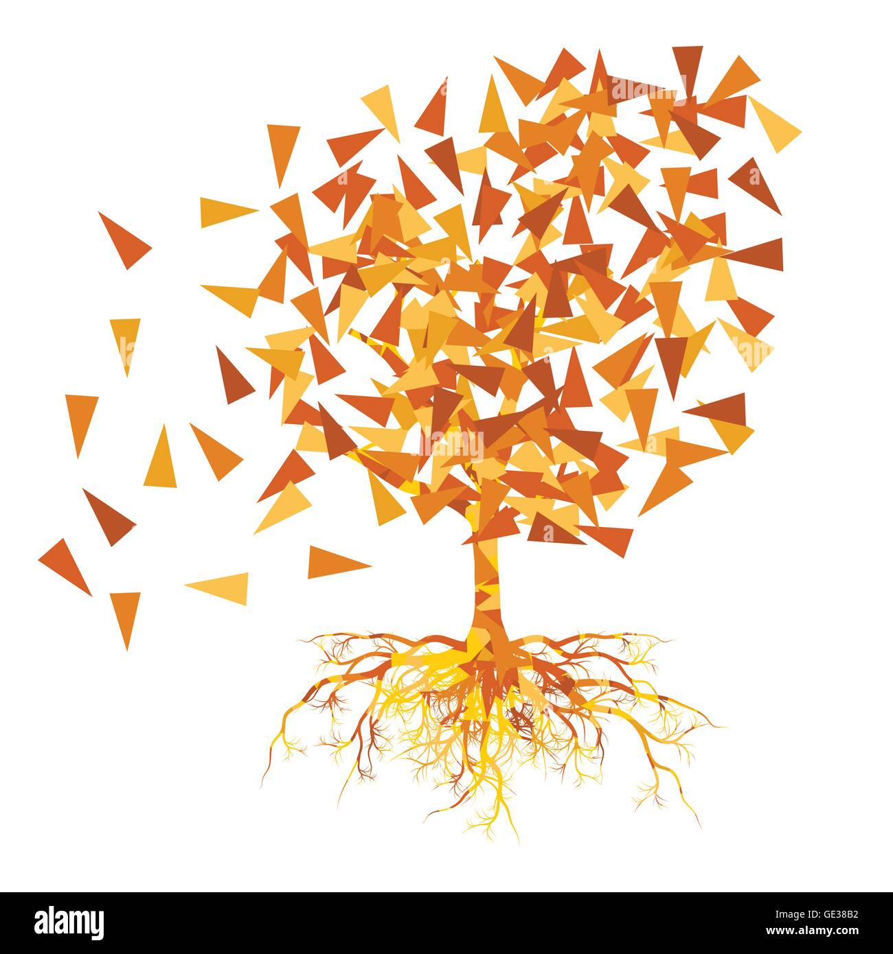 Autumn tree vector background Stock Vector Image & Art - Alamy