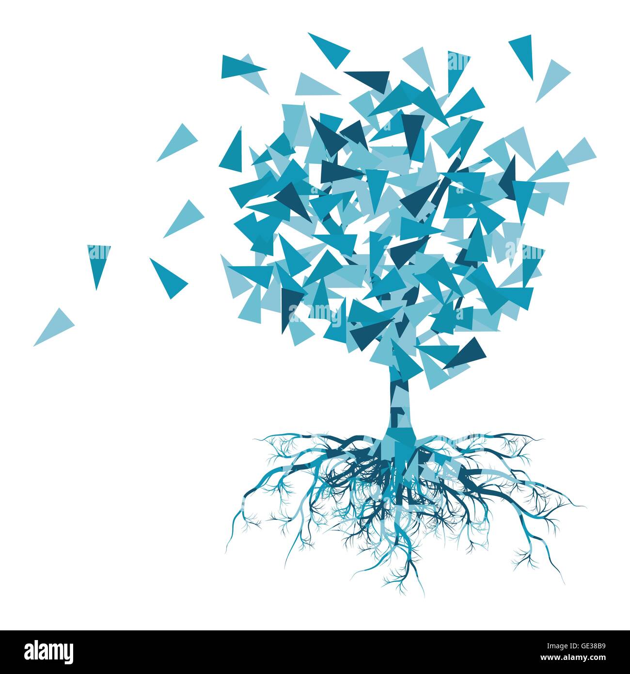 Winter forest background falling Cut Out Stock Images & Pictures - Alamy