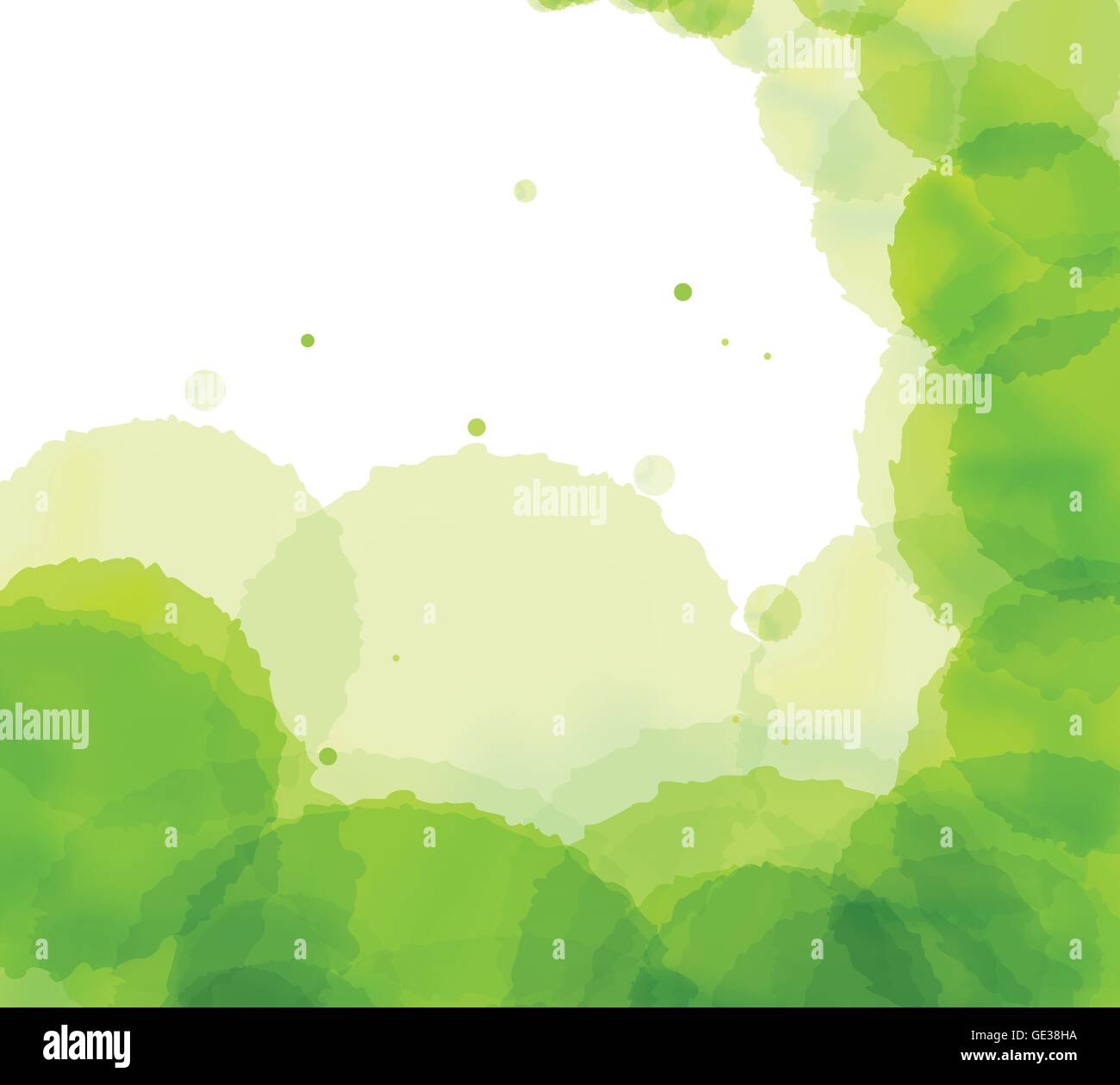 Artistic green splash vector background card Stock Vector Image & Art ...