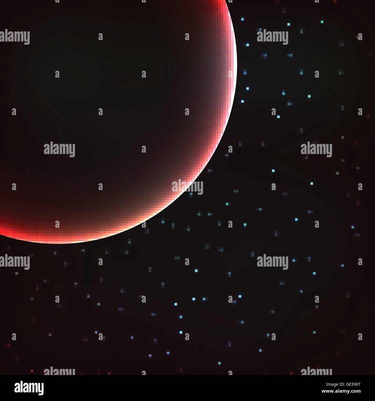 Space background planet vector concept abstract template for poster ...