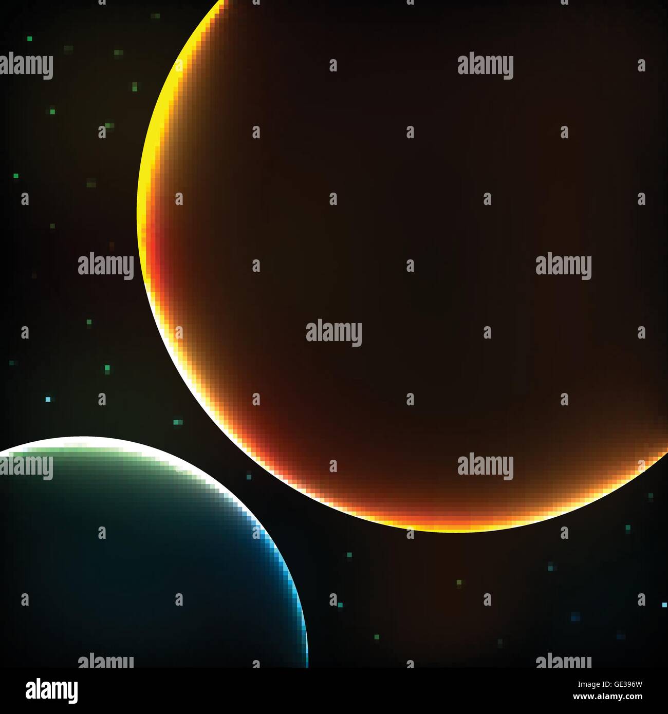 Space background planet vector concept abstract template for poster ...