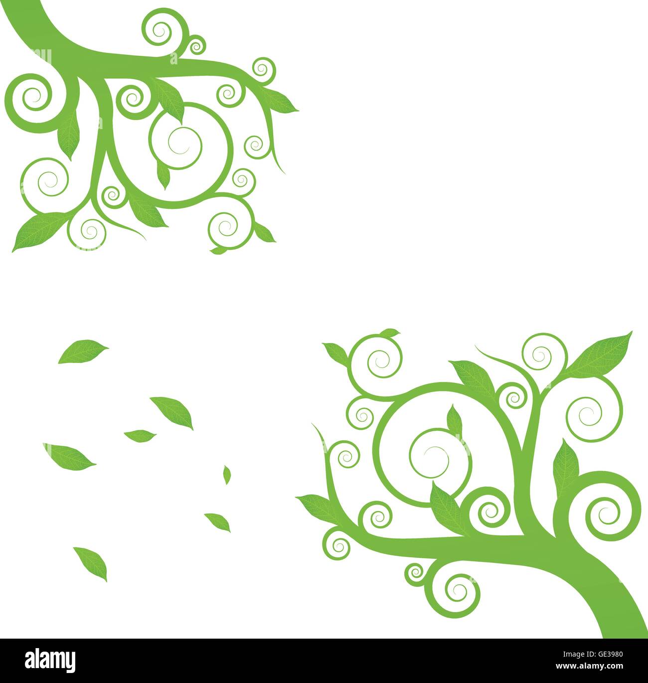 Green ecology plant environment vector background concept Stock Vector ...