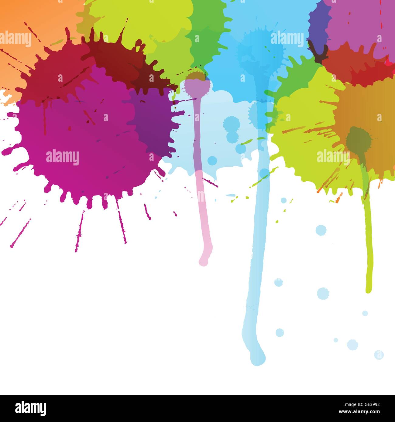 Color splashes vector background for poster Stock Vector Image & Art ...