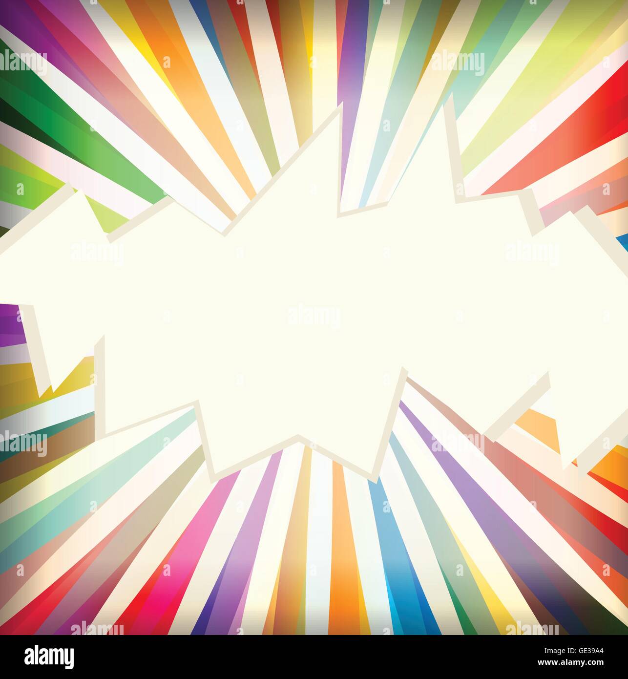 Colorful starburst explosion border hi-res stock photography and images ...