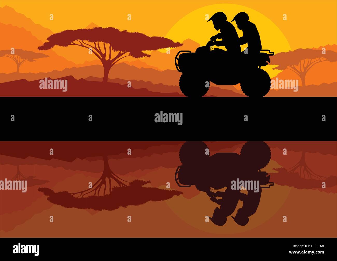 Quad riders Stock Vector Images - Alamy
