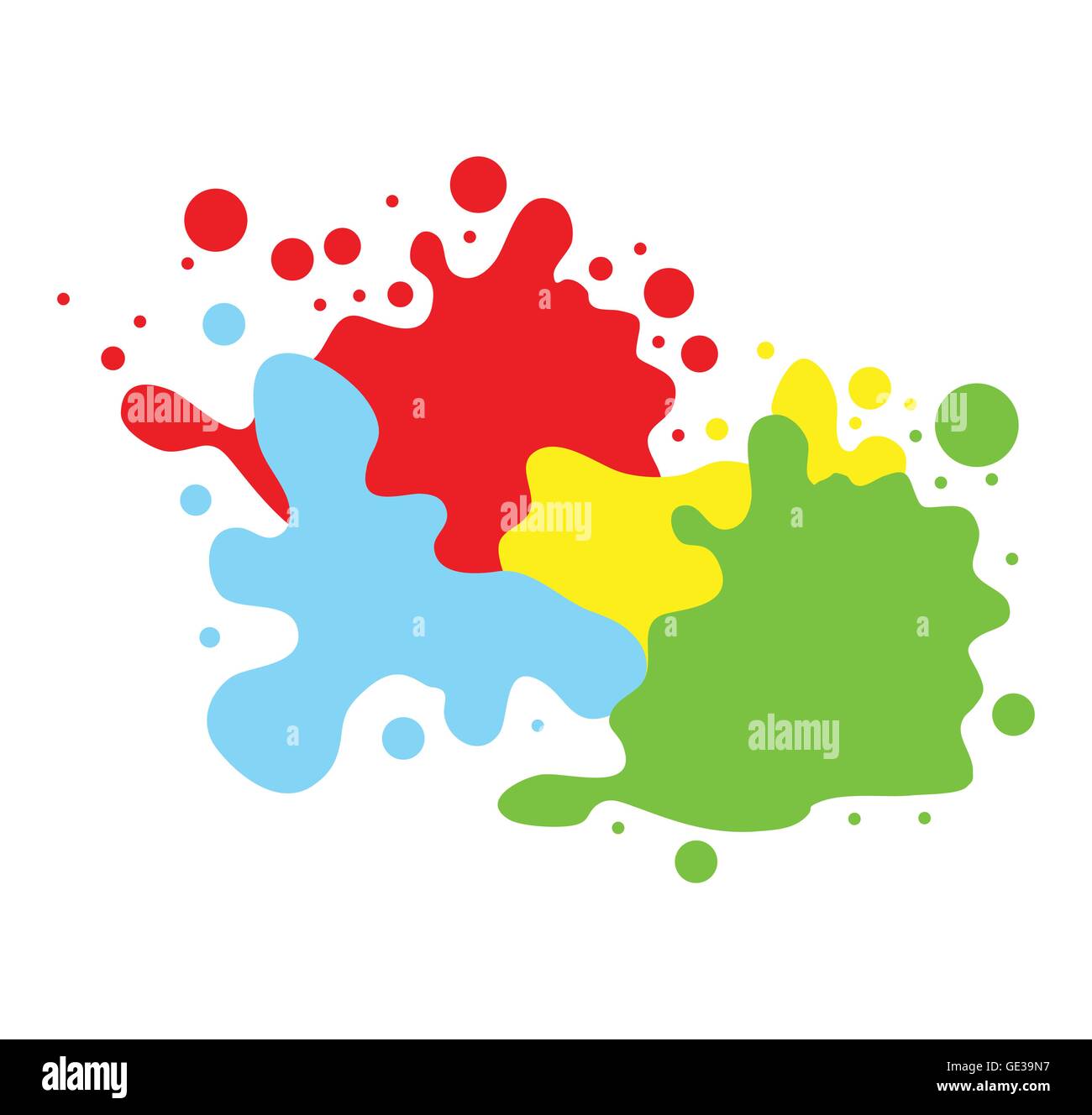 Color splashes vector background Stock Vector Image & Art - Alamy