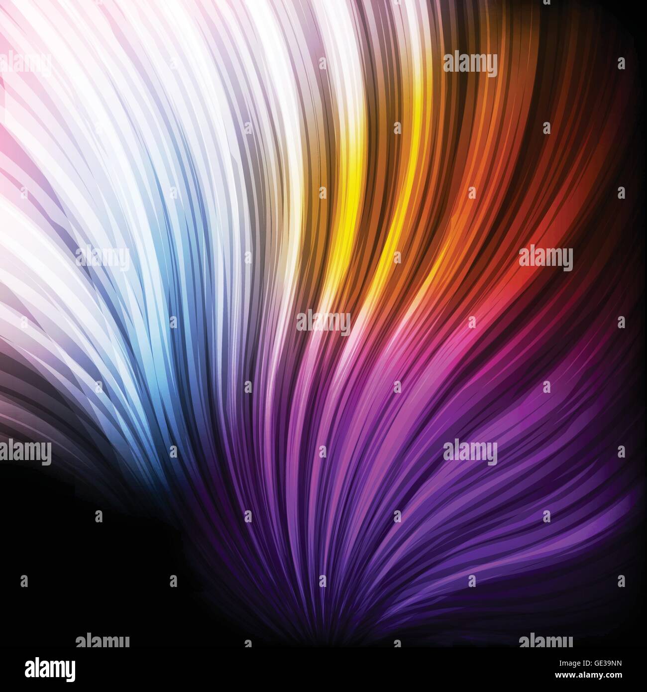 Neon abstract lines design on dark background vector Stock Vector Image ...