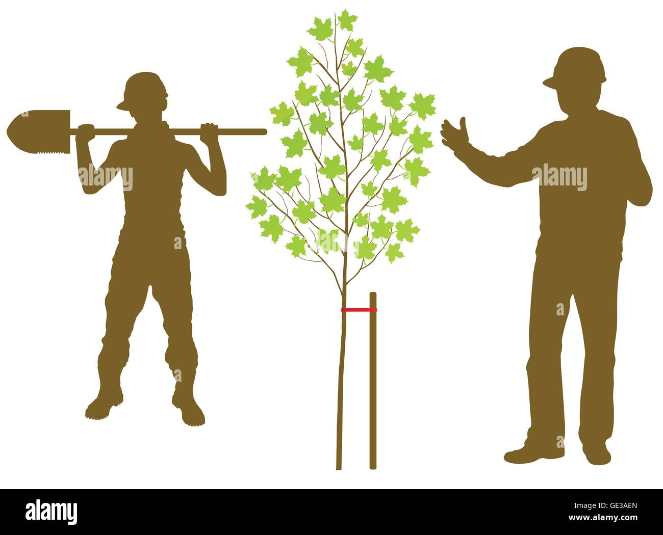 Seedling planter Stock Vector Images - Alamy