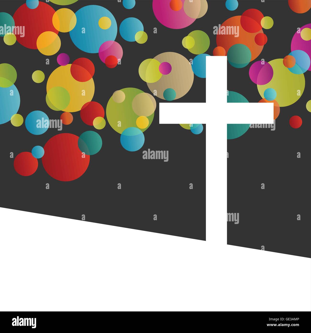 Christianity religion cross concept abstract background vector ...