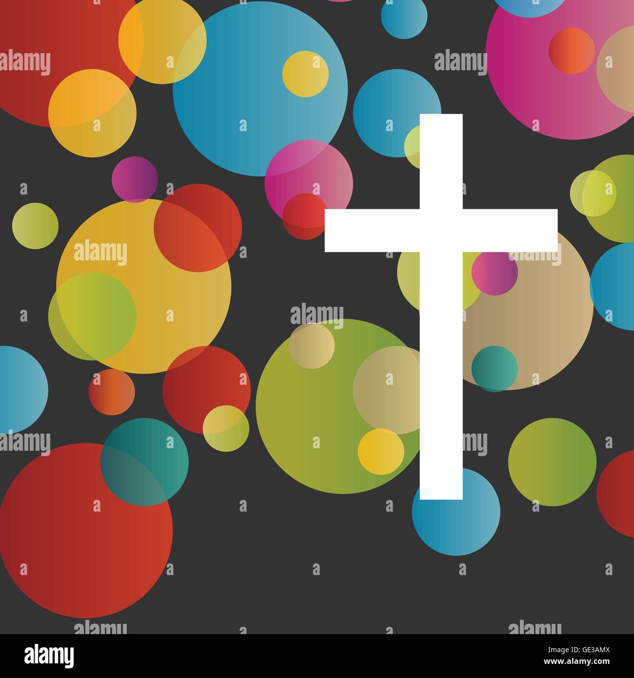 Christianity religion cross concept abstract background vector ...