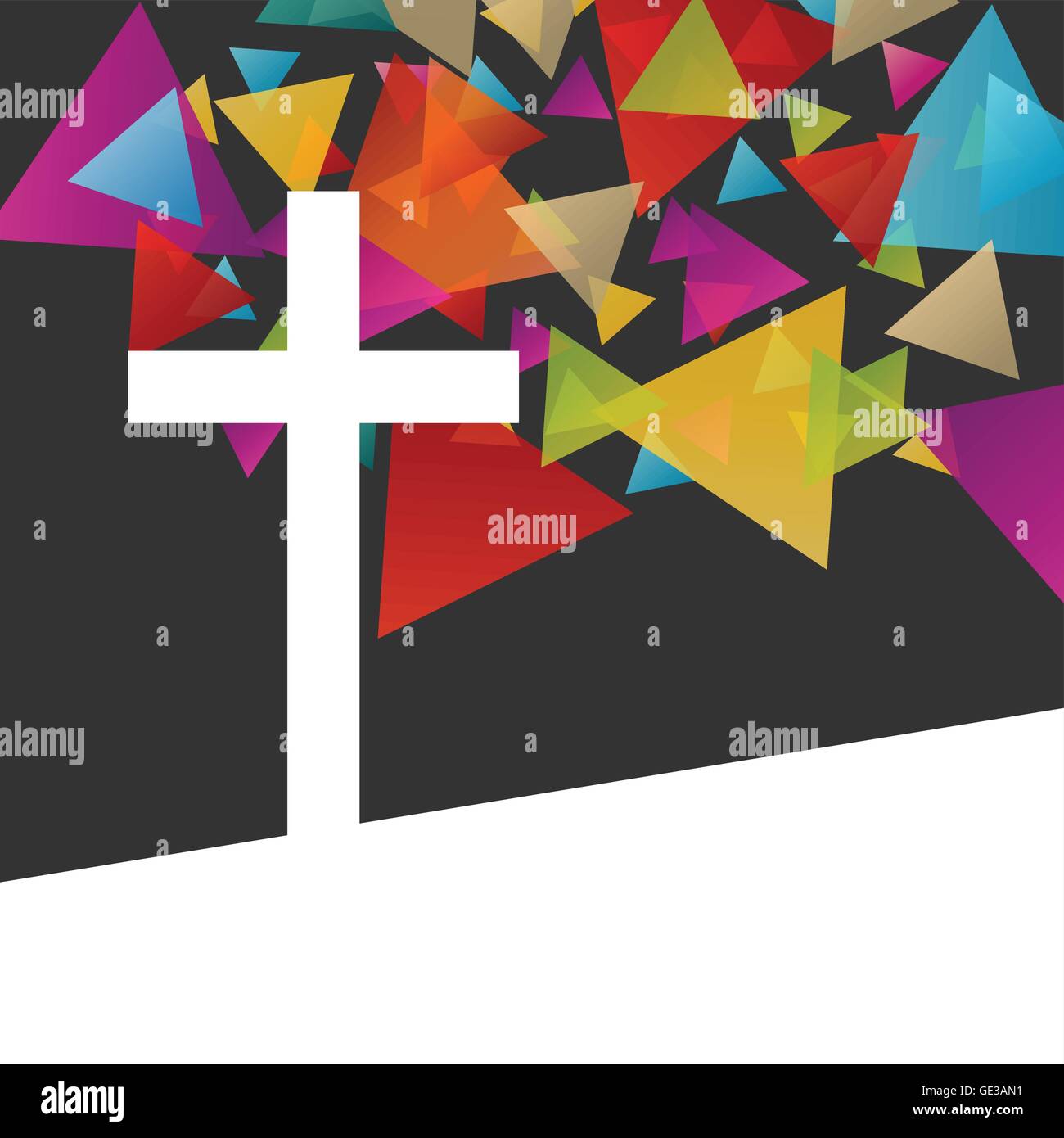 Christianity religion cross concept abstract background vector ...