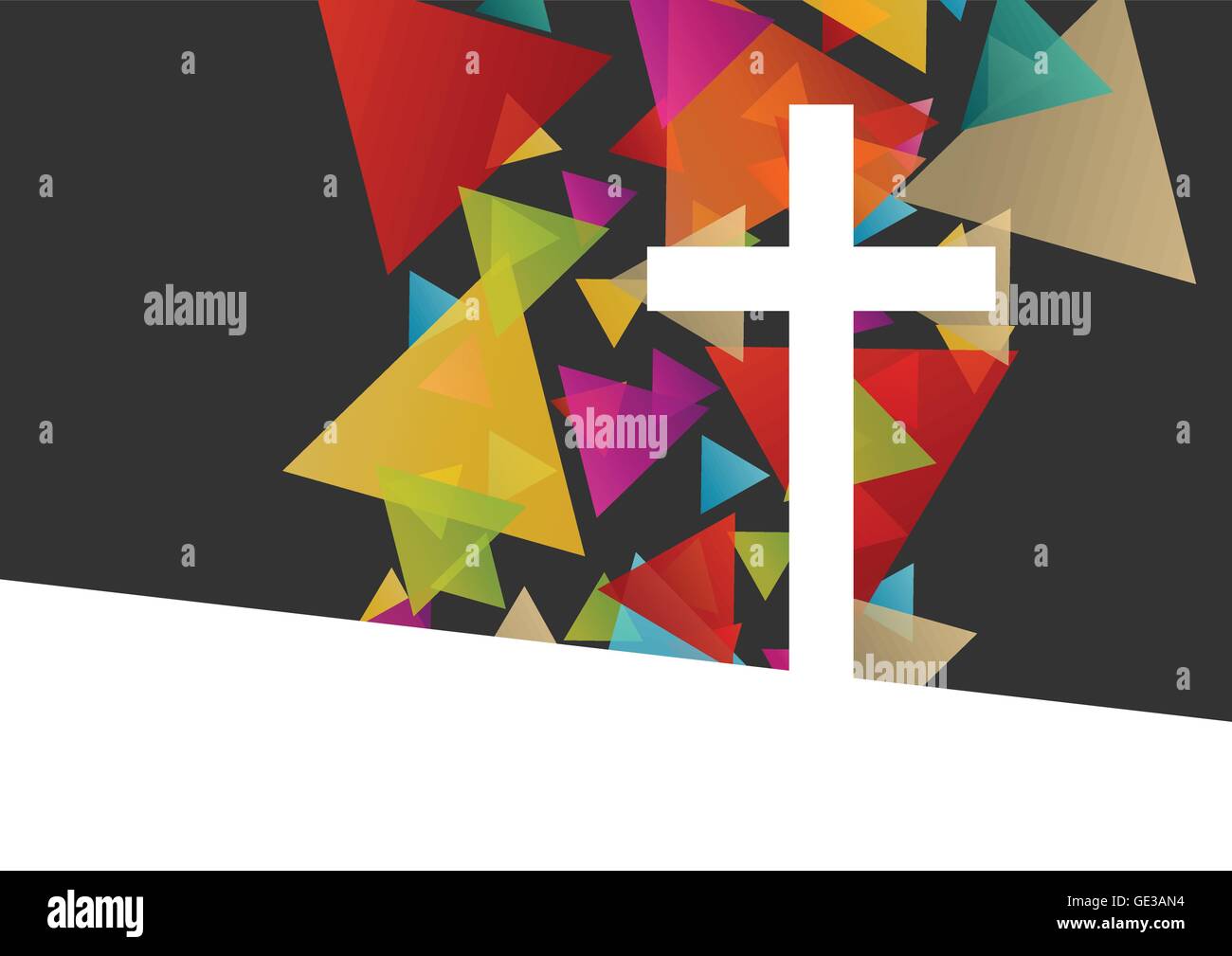 Christianity religion cross concept abstract background vector ...