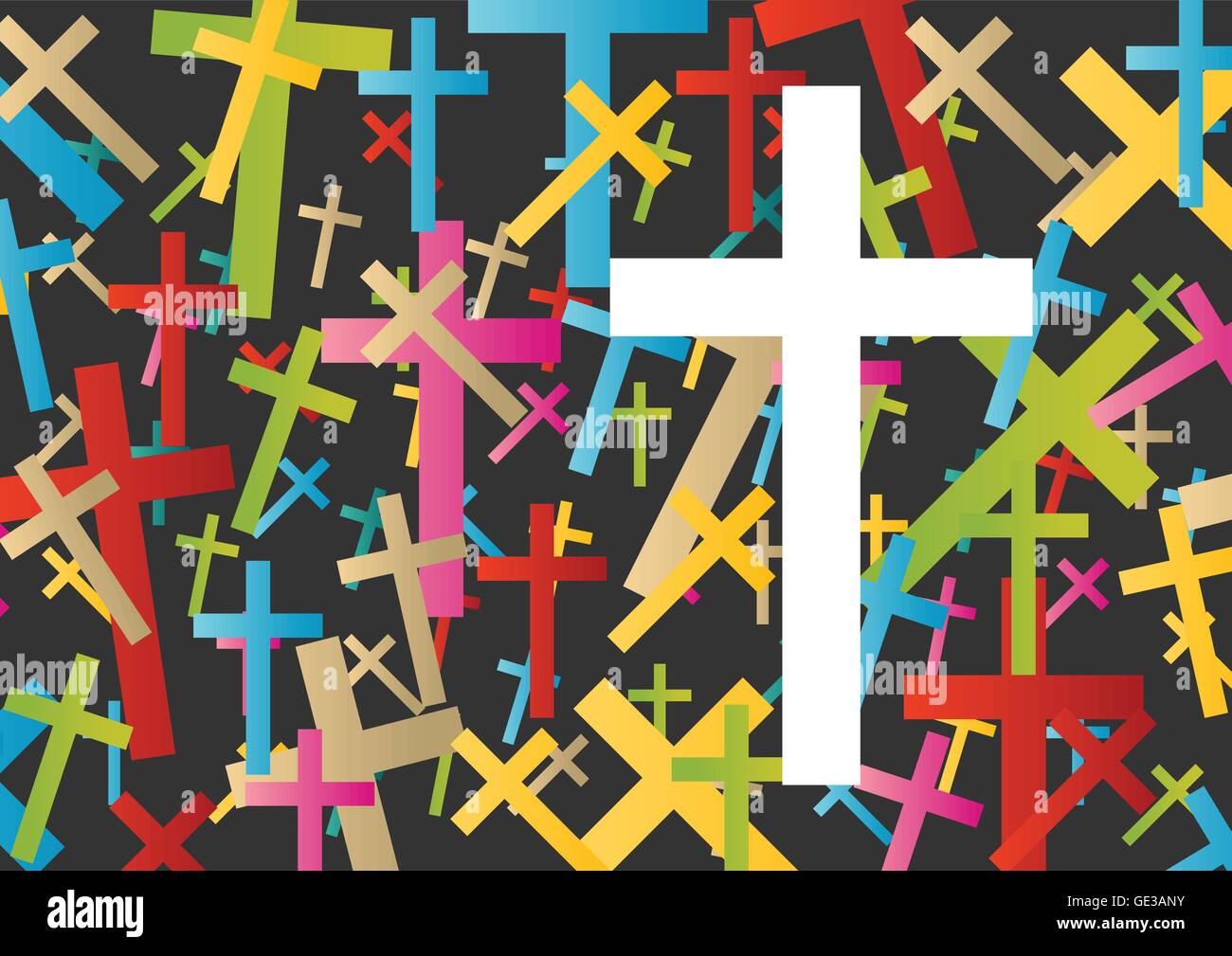 Christianity religion cross concept abstract background vector ...