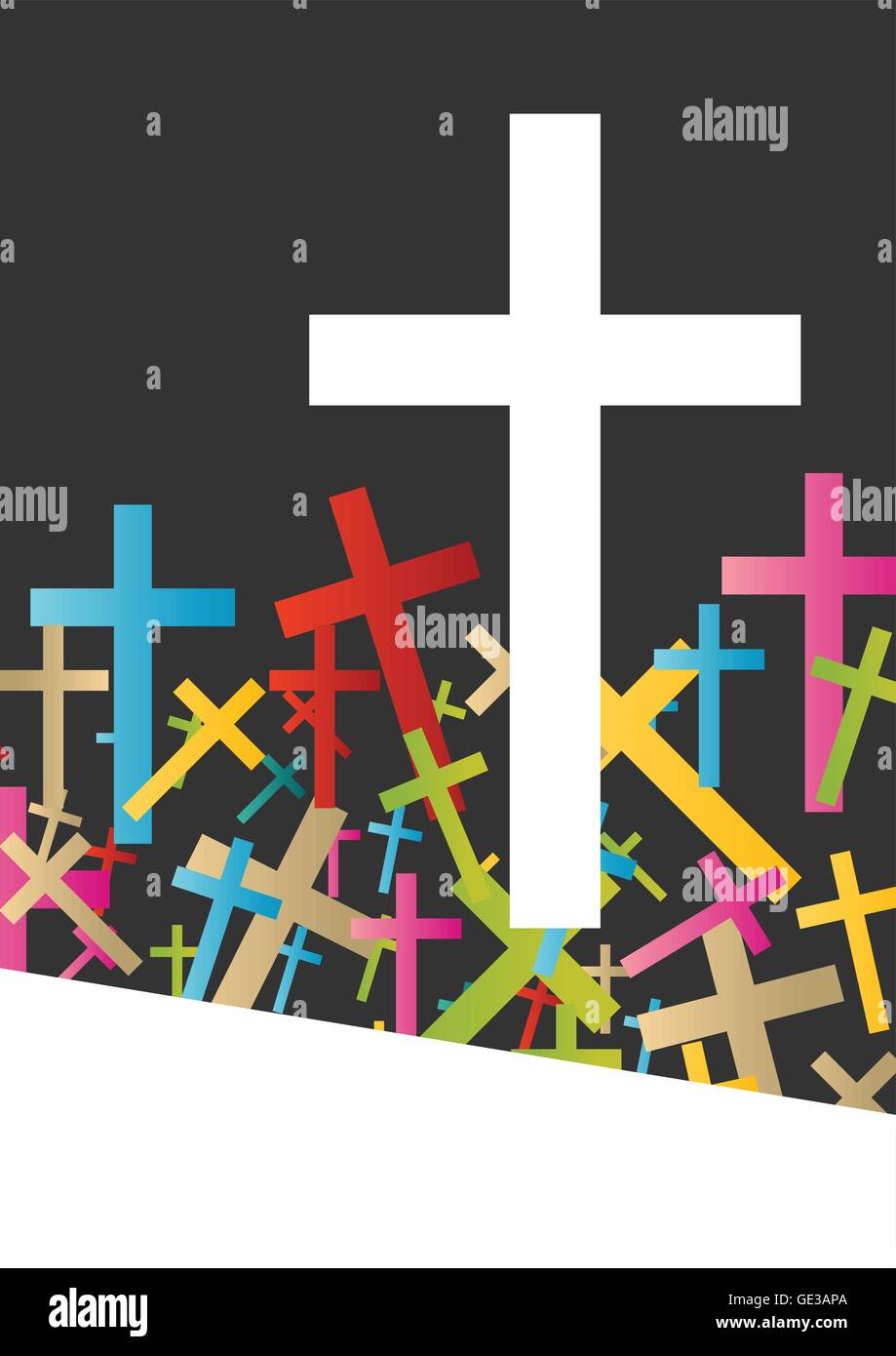 Christianity religion cross concept abstract background vector ...