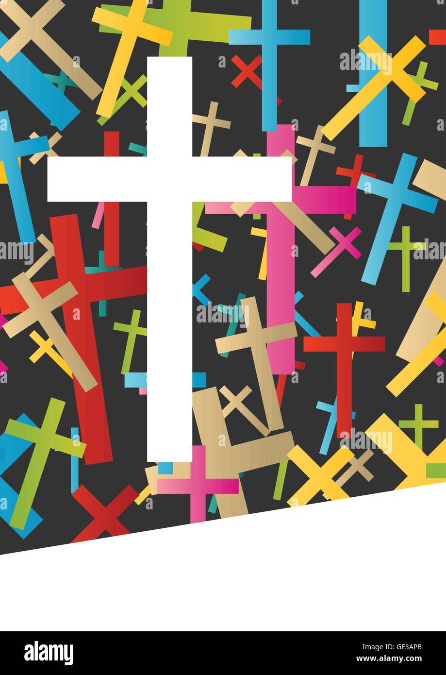 Christianity religion cross concept abstract background vector ...