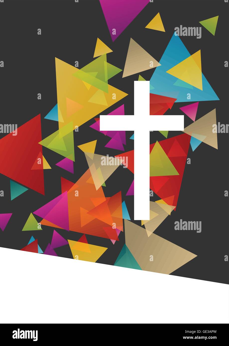 Christianity religion cross concept abstract background vector ...